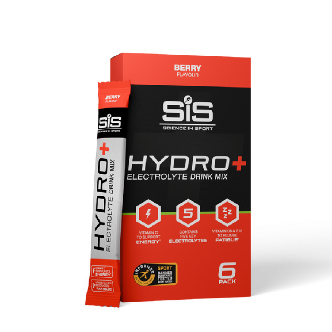 Nutrishop - SiS Hydro+ Electrolyte drink mix 6 × 4,1g